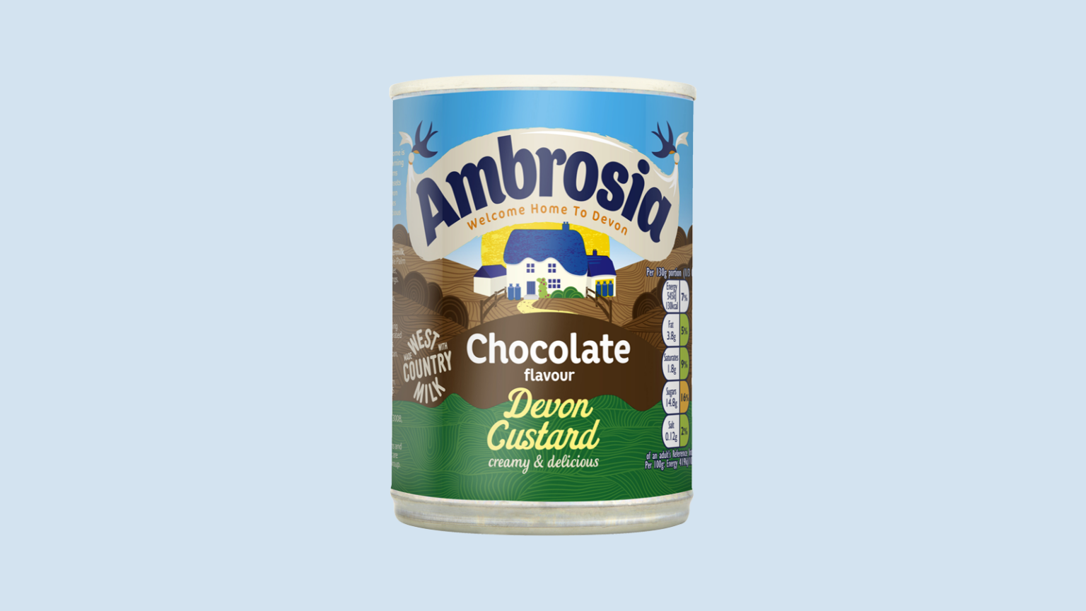 Ambrosia Ready To Serve Light Devon Custard Can 400g - Ambrosia