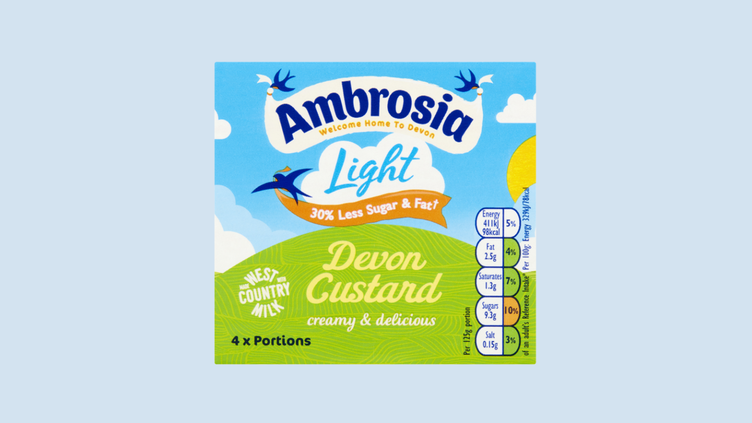 Ambrosia Devon Custard Can 400g - Ambrosia